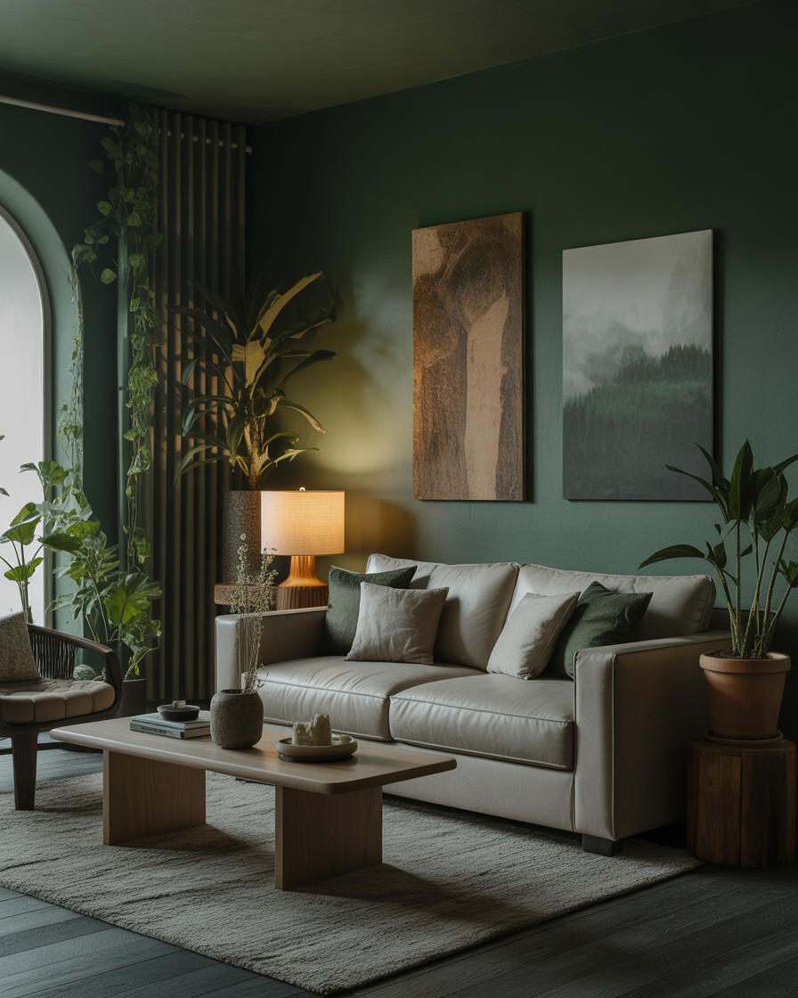 Moody Living Room 2026 Deep Colors, Cozy Decor and Modern Design Ideas ...