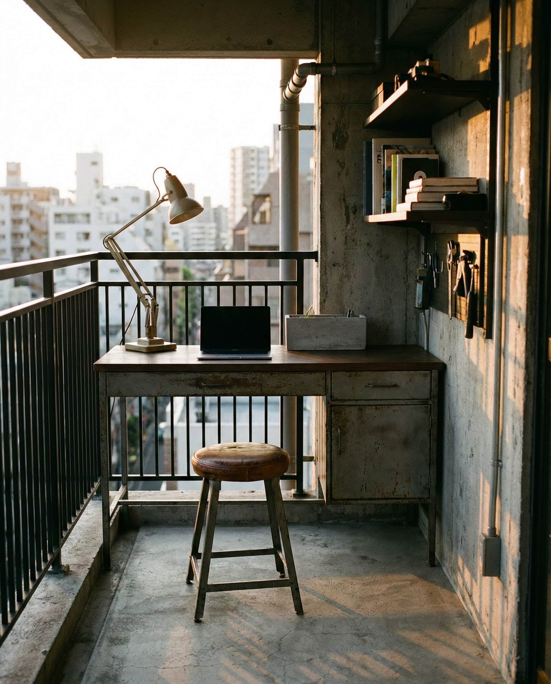 Balcony Workspace Ideas for Small Spaces Enclosed, Open, Cozy Home ...