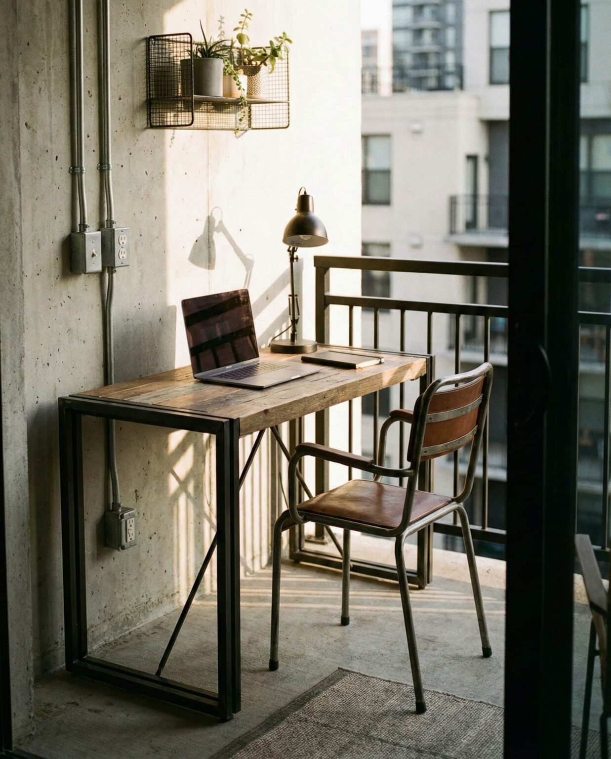 Balcony Workspace Ideas for Small Spaces Enclosed, Open, Cozy Home ...