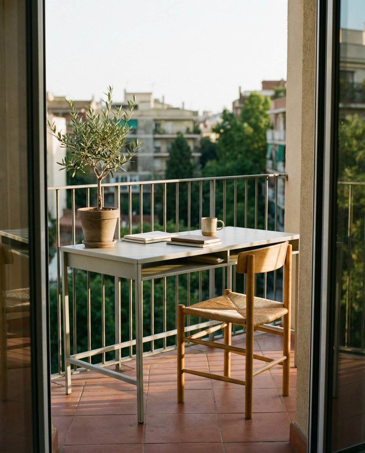 Balcony Workspace Ideas for Small Spaces Enclosed, Open, Cozy Home ...
