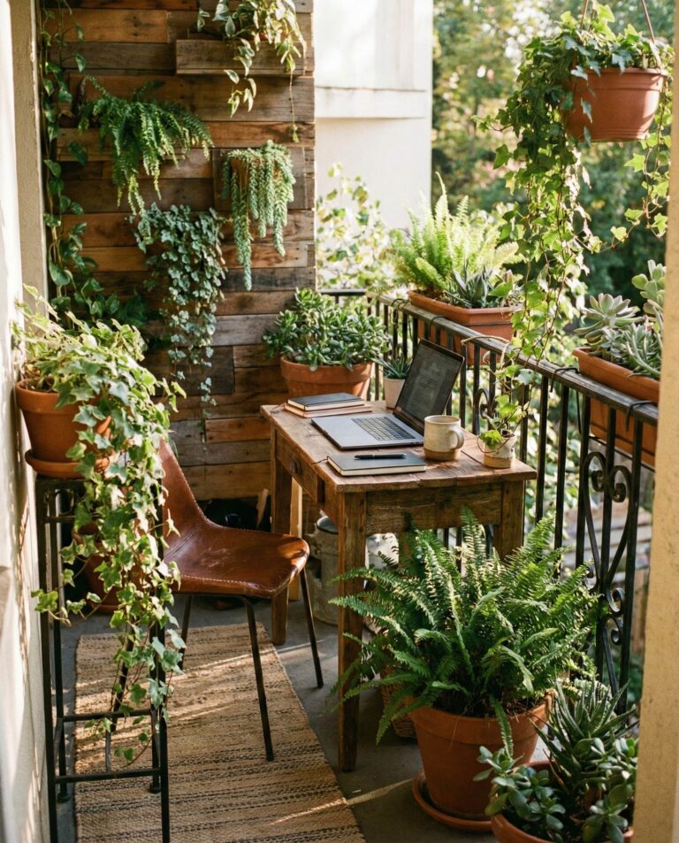 Balcony Workspace Ideas for Small Spaces Enclosed, Open, Cozy Home ...