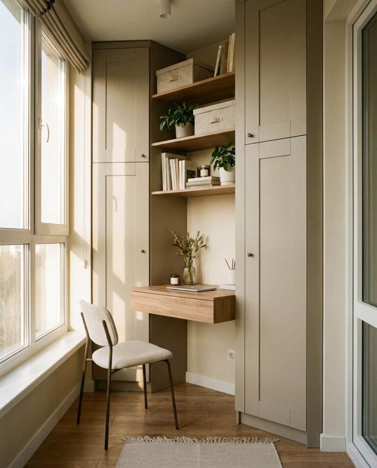 Balcony Workspace Ideas for Small Spaces Enclosed, Open, Cozy Home ...