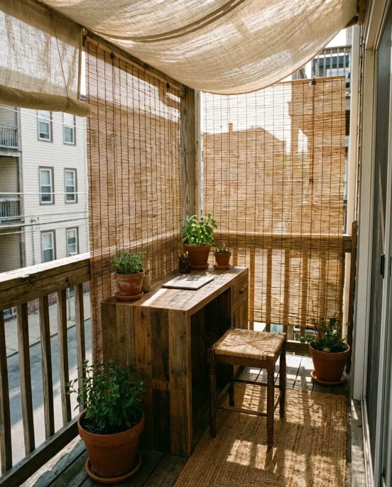 Balcony Workspace Ideas for Small Spaces Enclosed, Open, Cozy Home ...