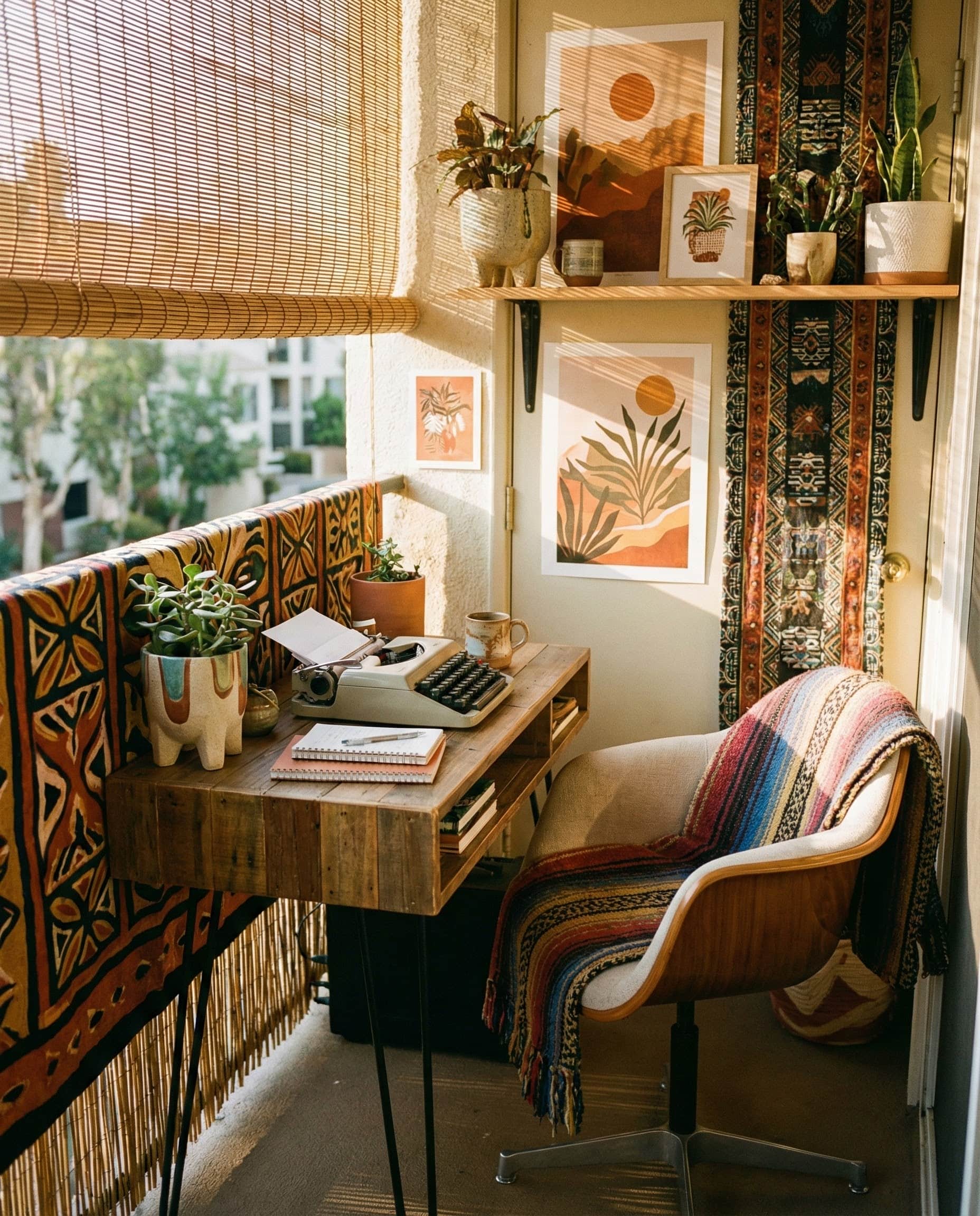 Balcony Workspace Ideas for Small Spaces Enclosed, Open, Cozy Home ...