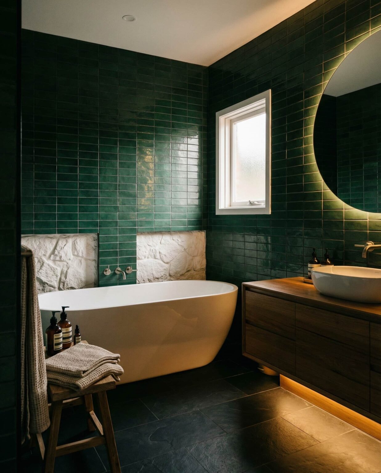Green Tile Bathroom Ideas for 2026 Interior Design Trends with 33 ...