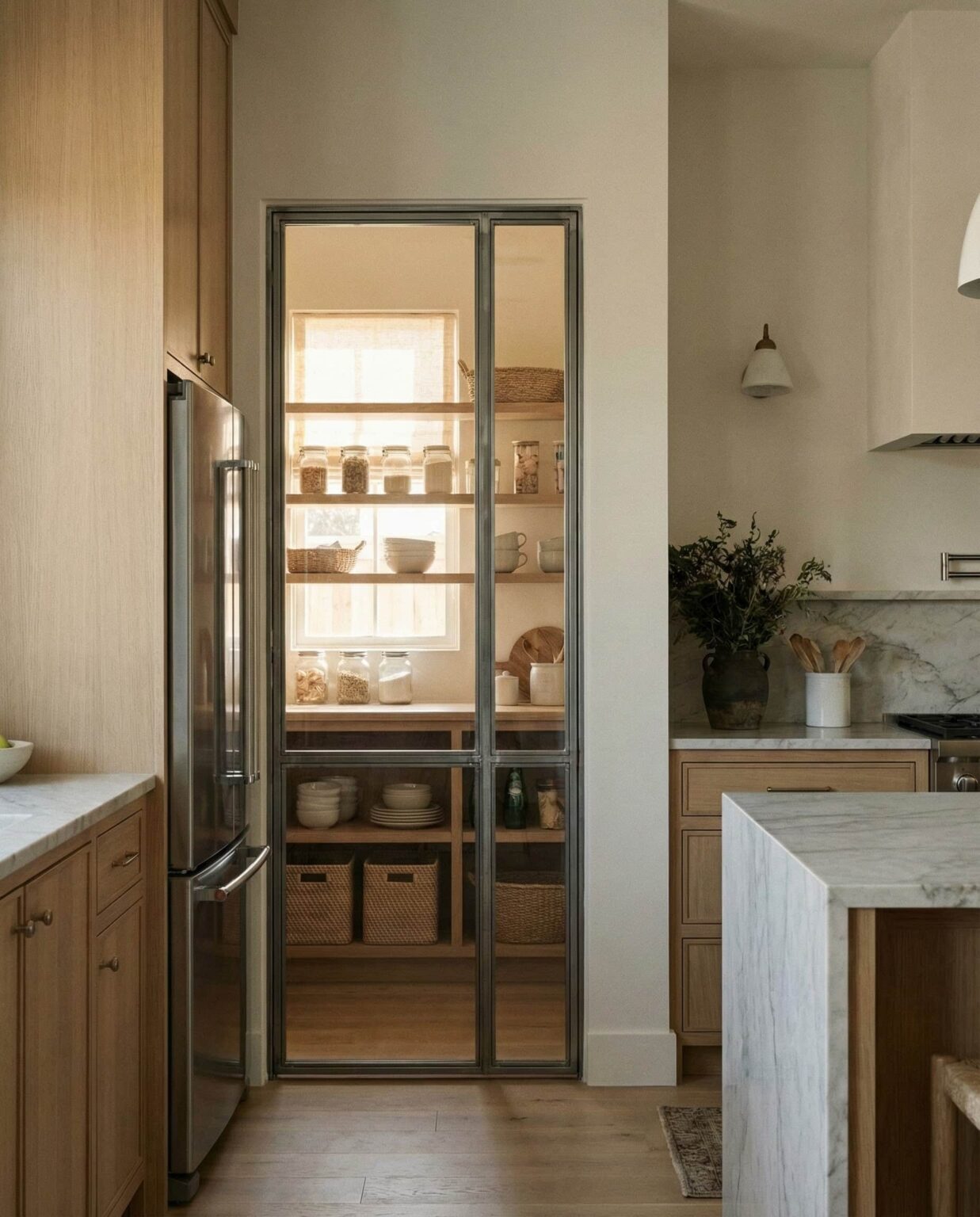 38 Hidden Walk In Pantry Ideas for Modern Kitchens Layouts Storage ...