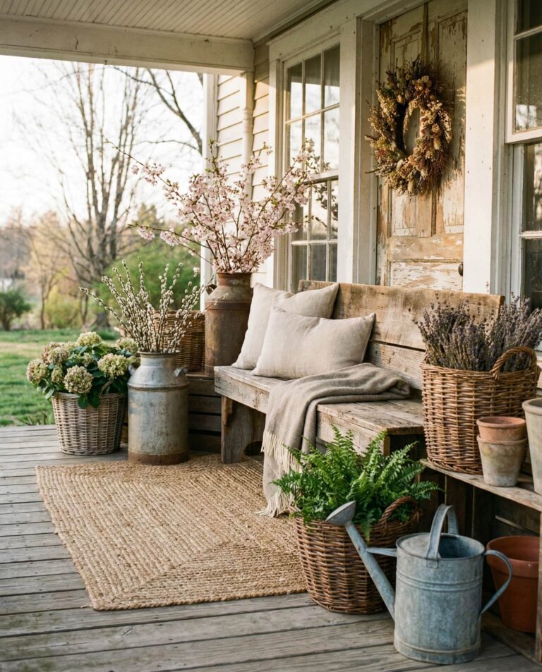 Spring Porch Decor 2026 - 36 Elegant Outdoor Decoration Ideas for Front ...